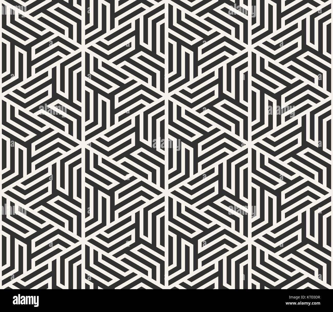 Vector seamless lines pattern. Modern stylish triangle shapes texture ...