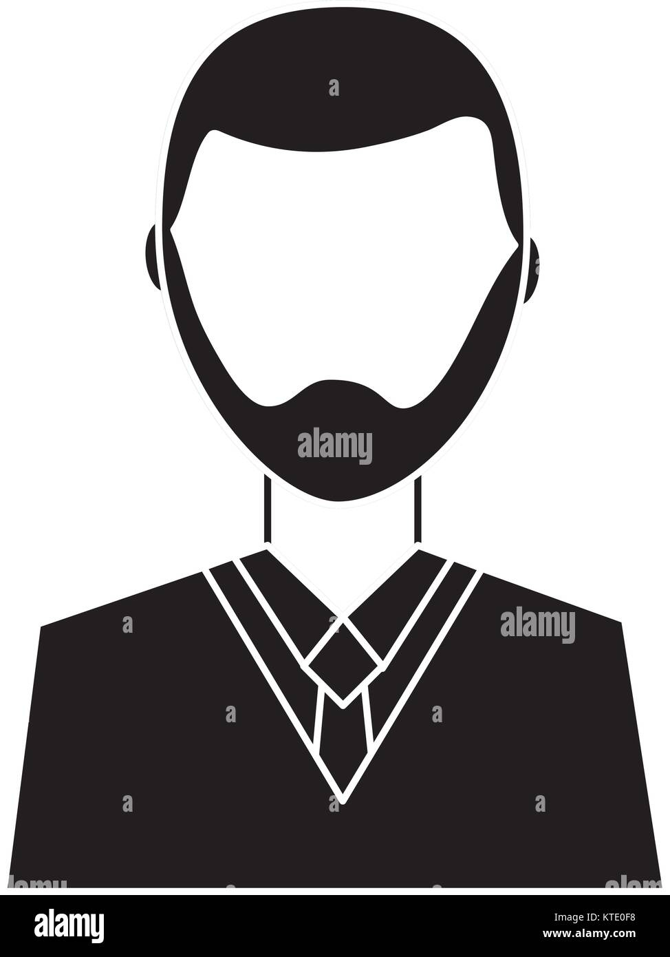 man avatar character male face portrait cartoon vector illustration ...