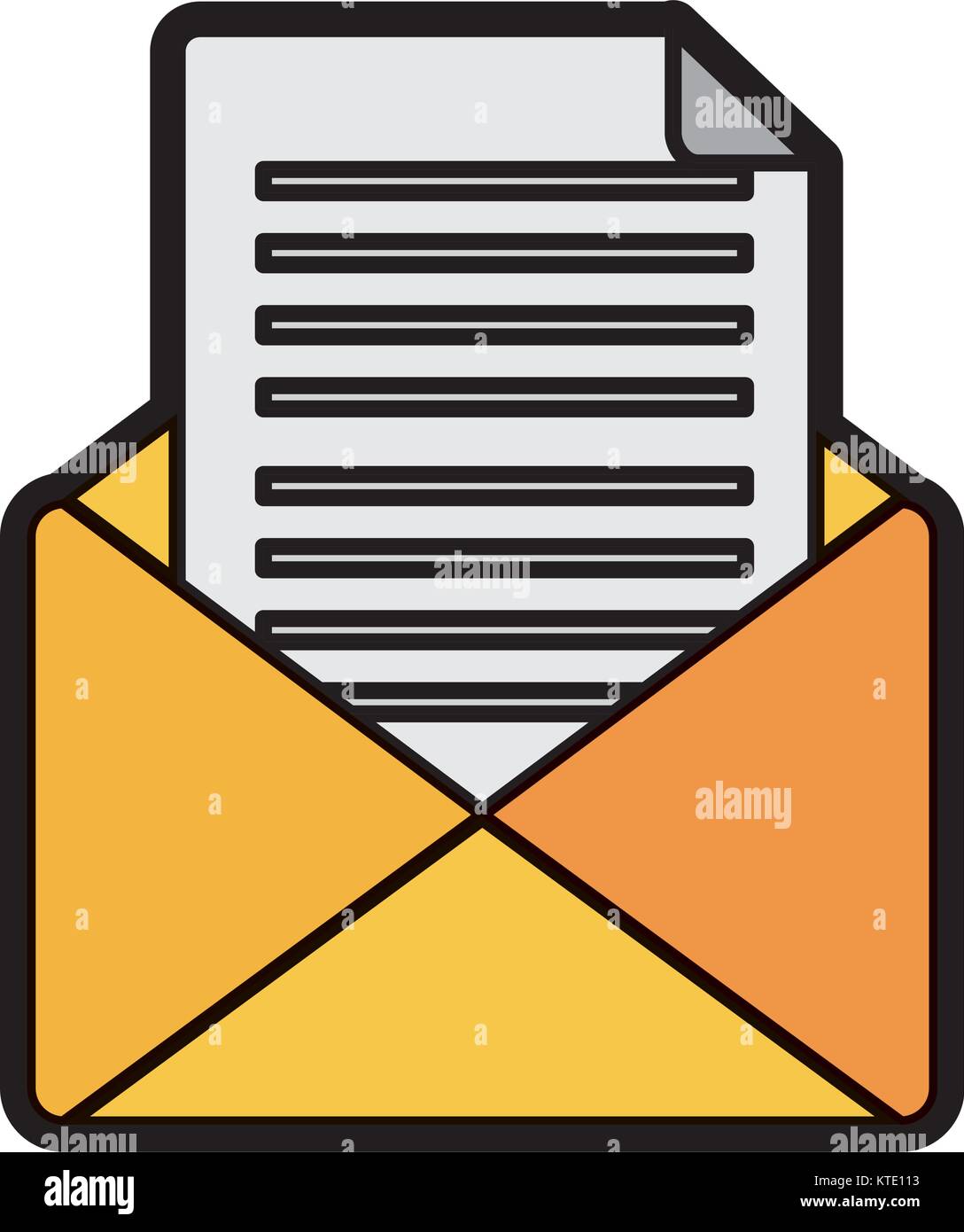 open message envelope icon image vector illustration design Stock ...
