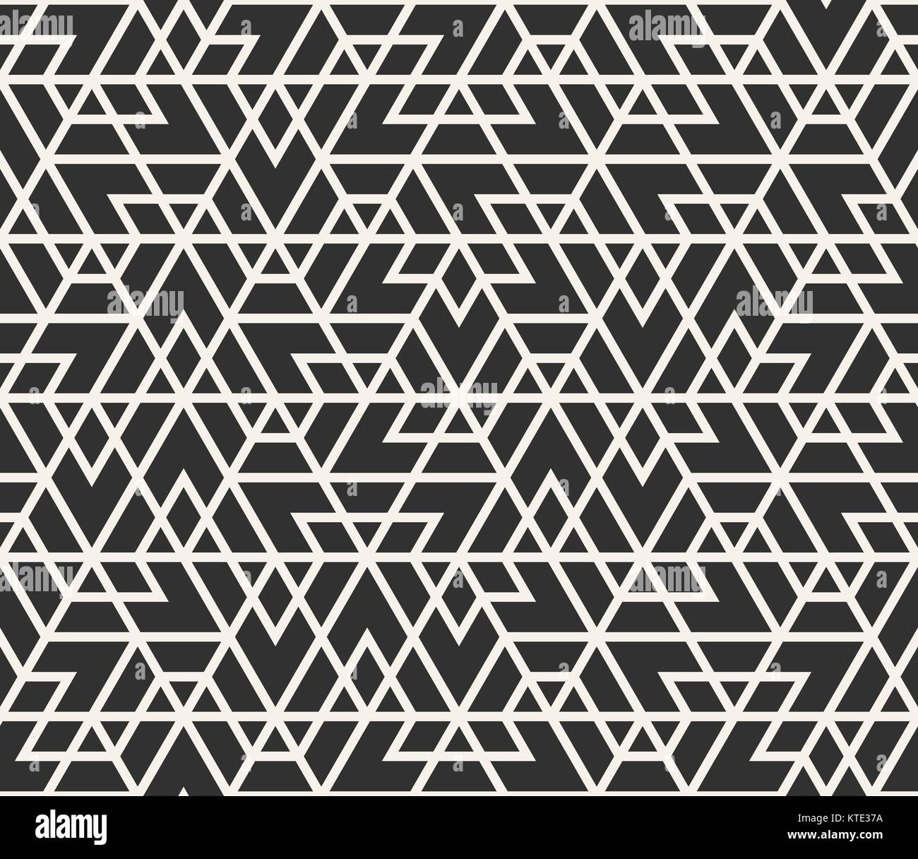 Vector Seamless Lines Pattern Modern Stylish Triangle Shapes Texture Repeating Geometric Tiles