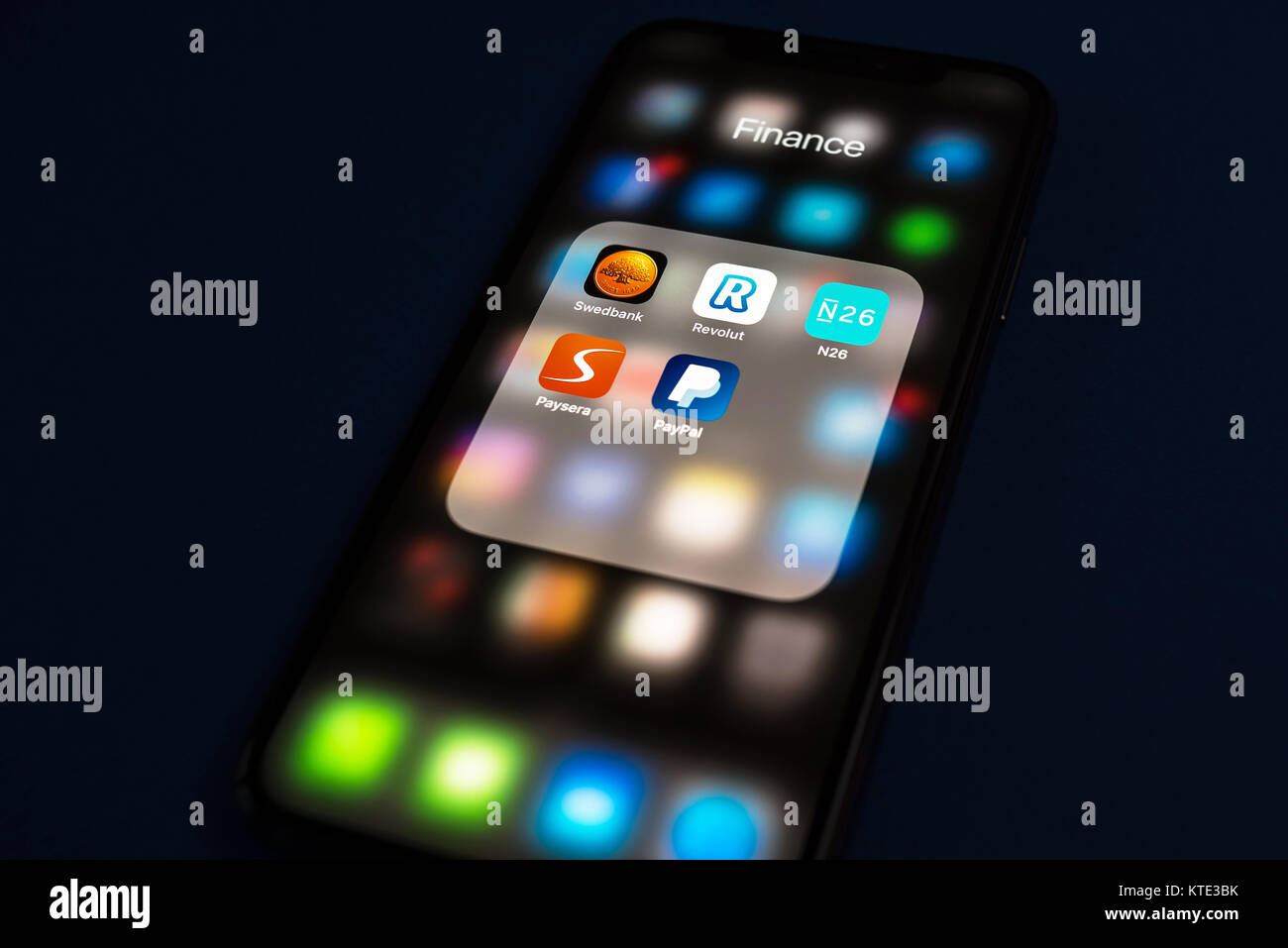 KAUNAS, LITHUANIA - DECEMBER 23, 2017: Revolut app logo. Revolut is a ...