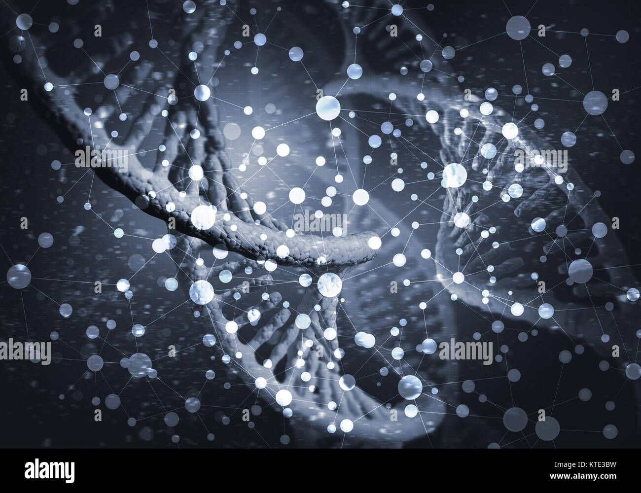 DNA molecules background Stock Photo - Alamy