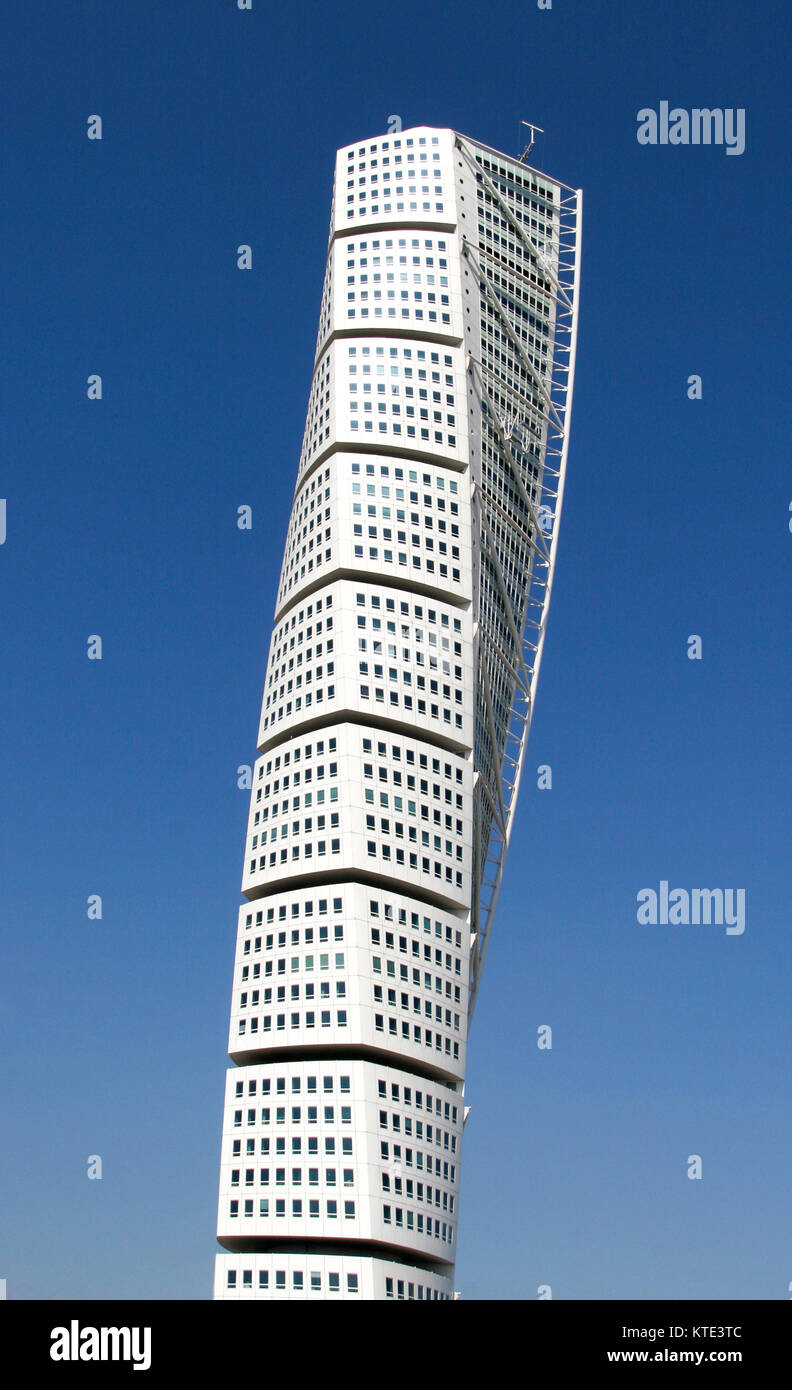 TURNING TORSO Profile building in Malmö new district of Västra Hamnen ...