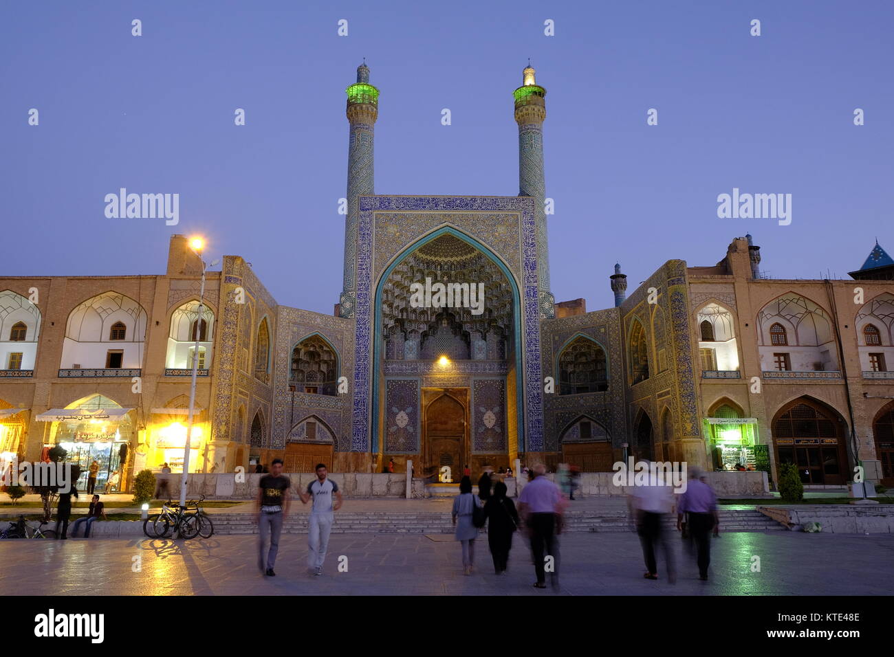The main entrance of the Shah Mosque in Isfahan, Iran Stock Photo - Alamy