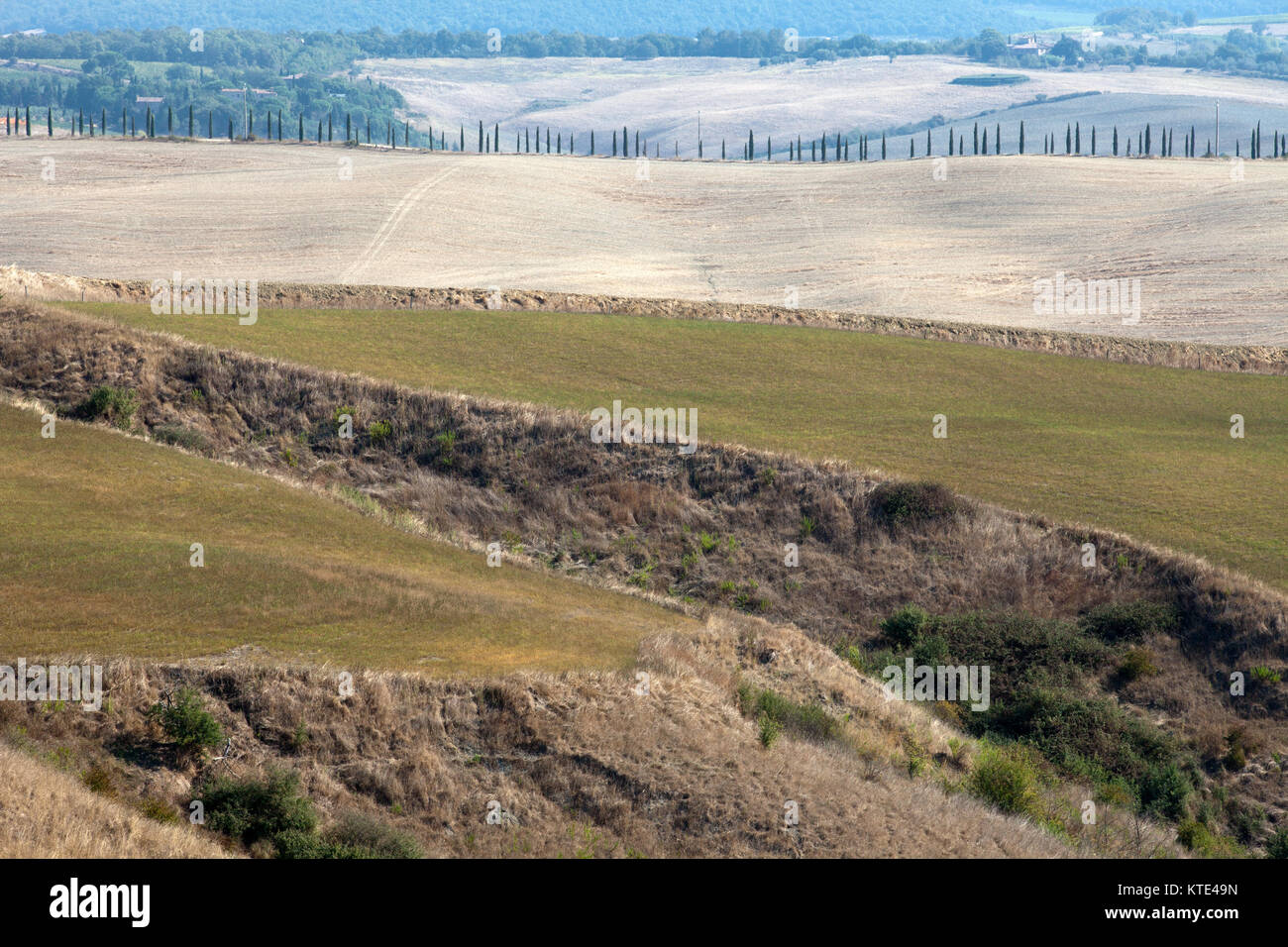 Crete Senesi - The landscape of the Tuscany. Italy Stock Photo - Alamy