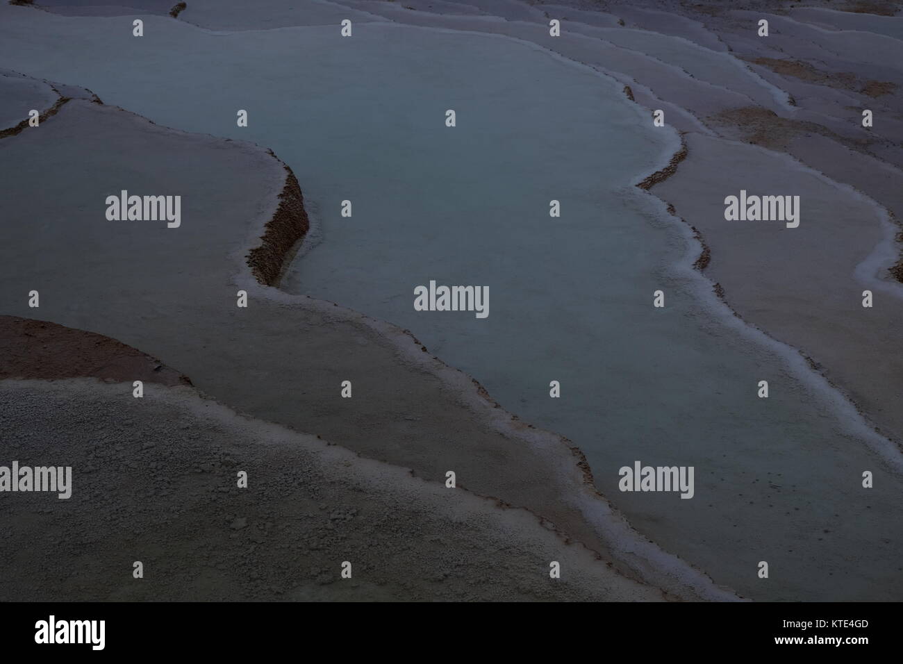 Badab Soort hot springs and natural mineral terraces in Iran at ...