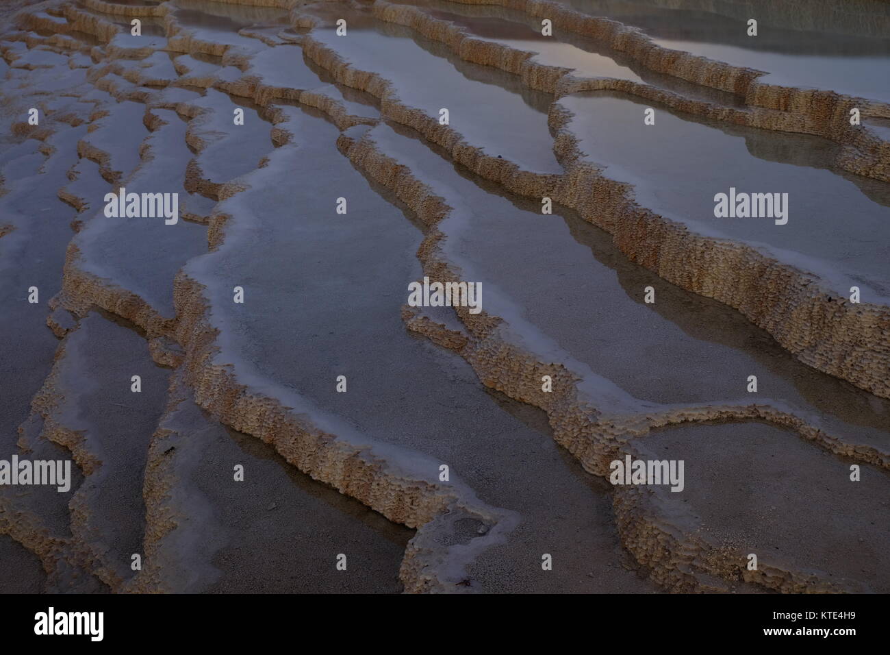 Badab Soort hot springs and natural mineral terraces in Iran at ...
