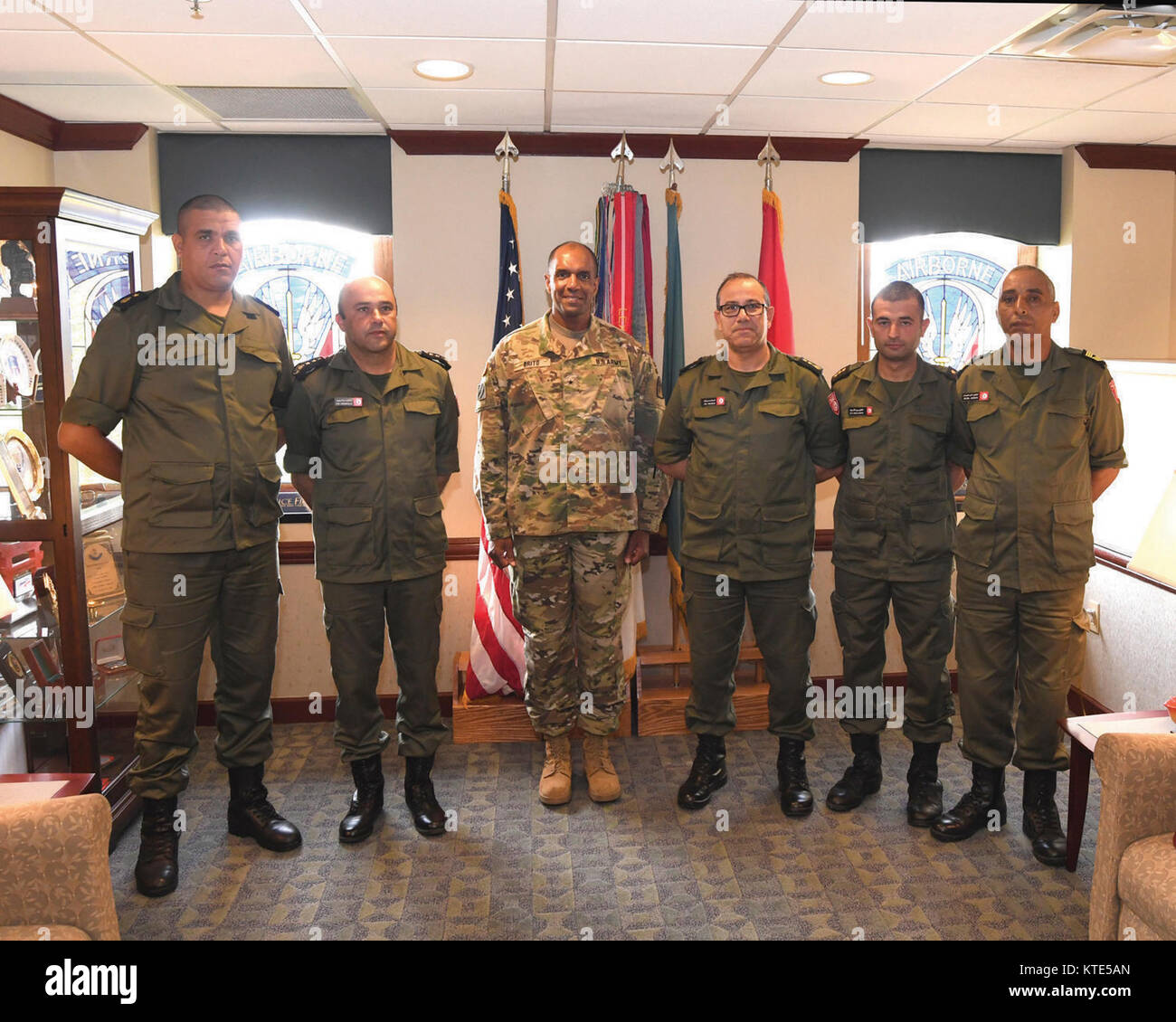Brig. Gen. Gary Brito (center), commanding general, Joint Readiness ...
