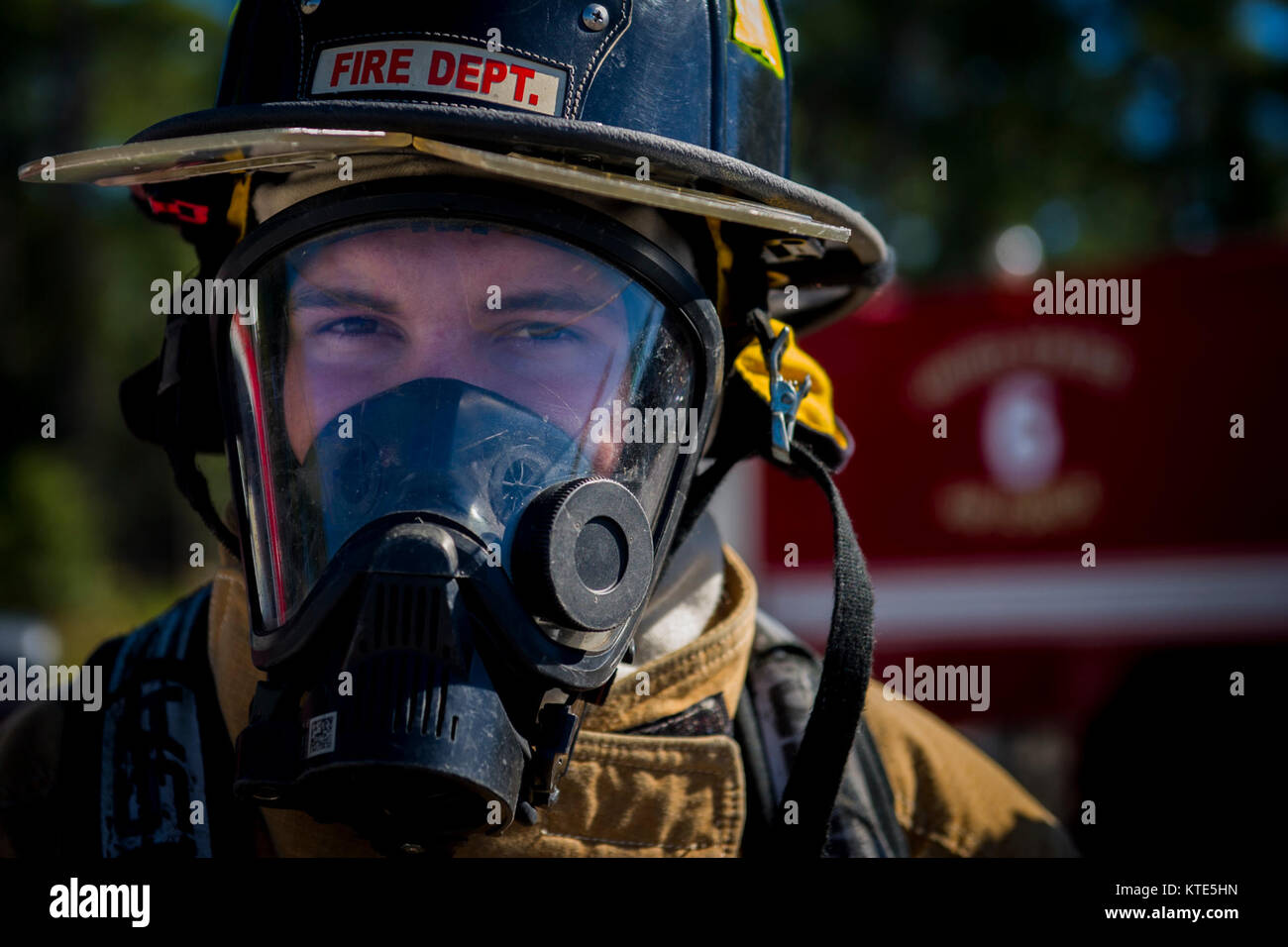 Firefighters with the 1st Special Operations Civil Engineer Squadron ...