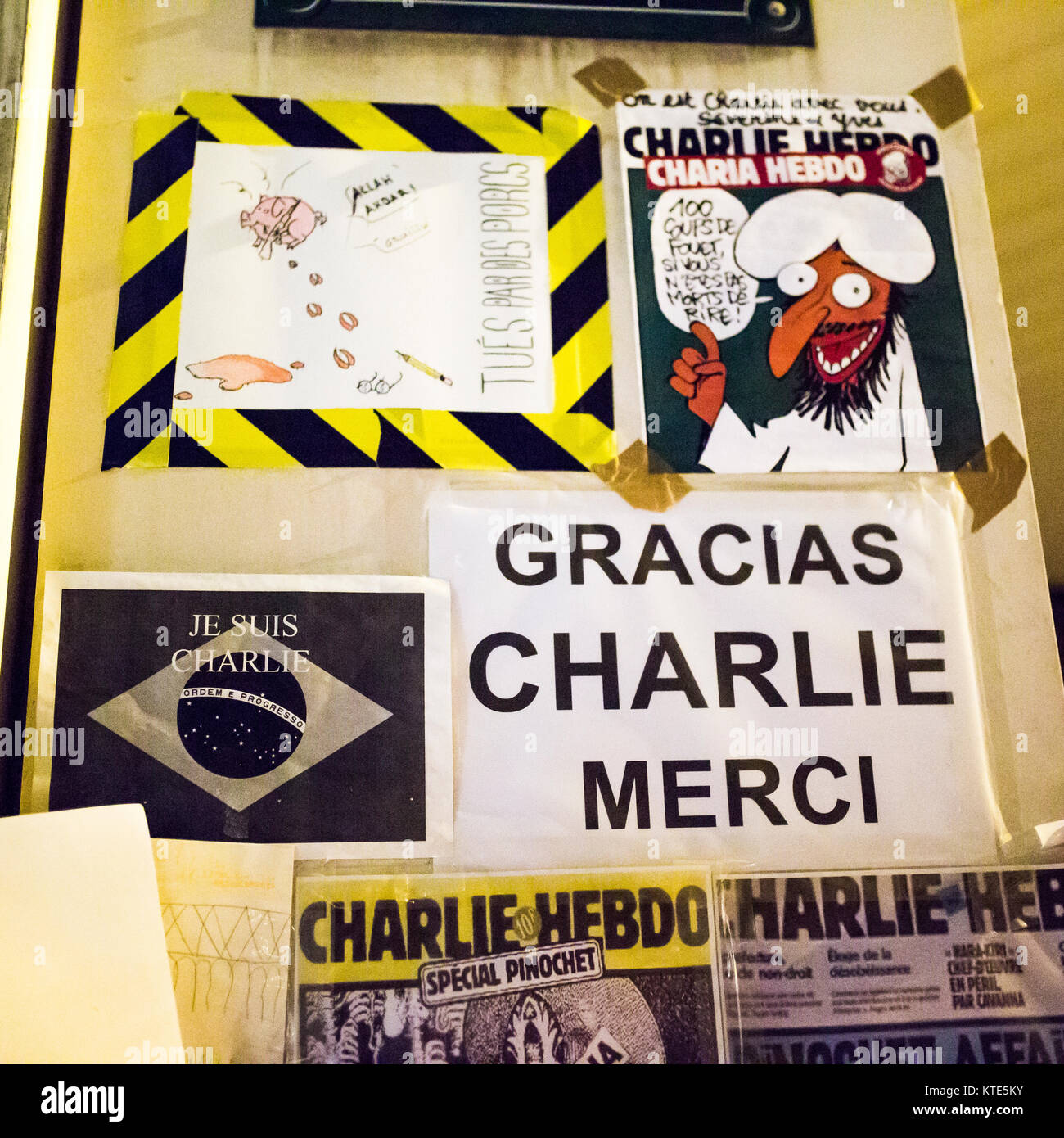 Homage At The Victims Of Charlie Hebdo Killing In Paris The 7th Of