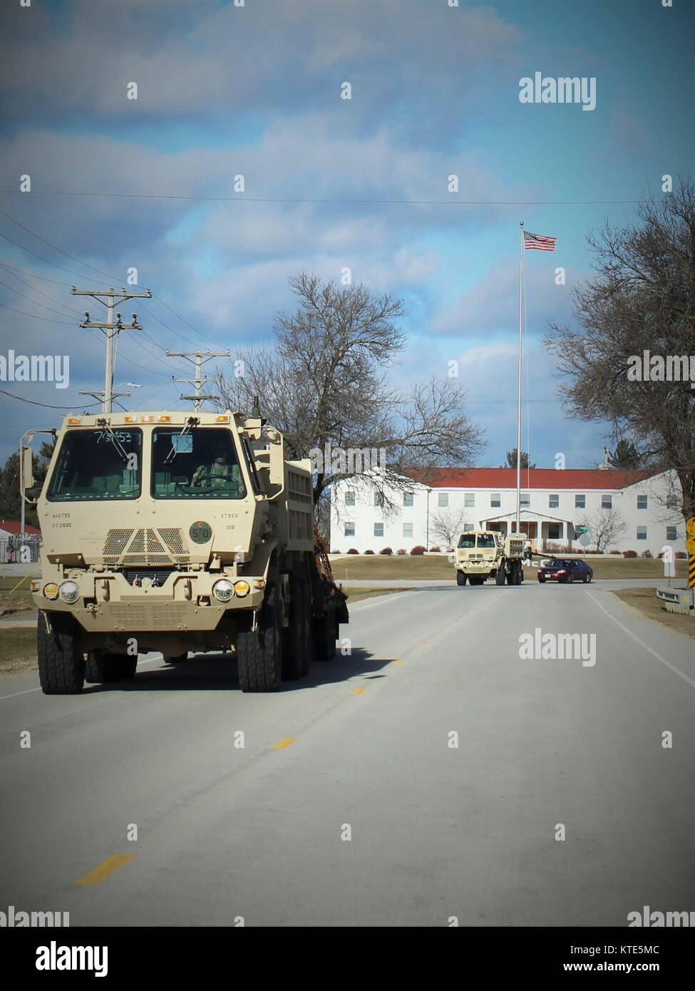 Soldiers at Fort McCoy, Wis., for training drive military vehicles on ...
