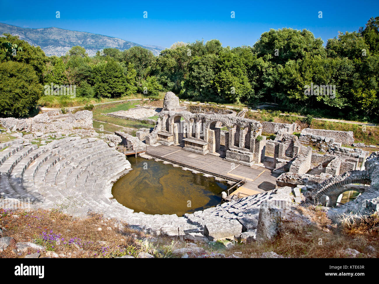 Amphitheater- Remains of the ancient Baptistery from the 6th century at ...