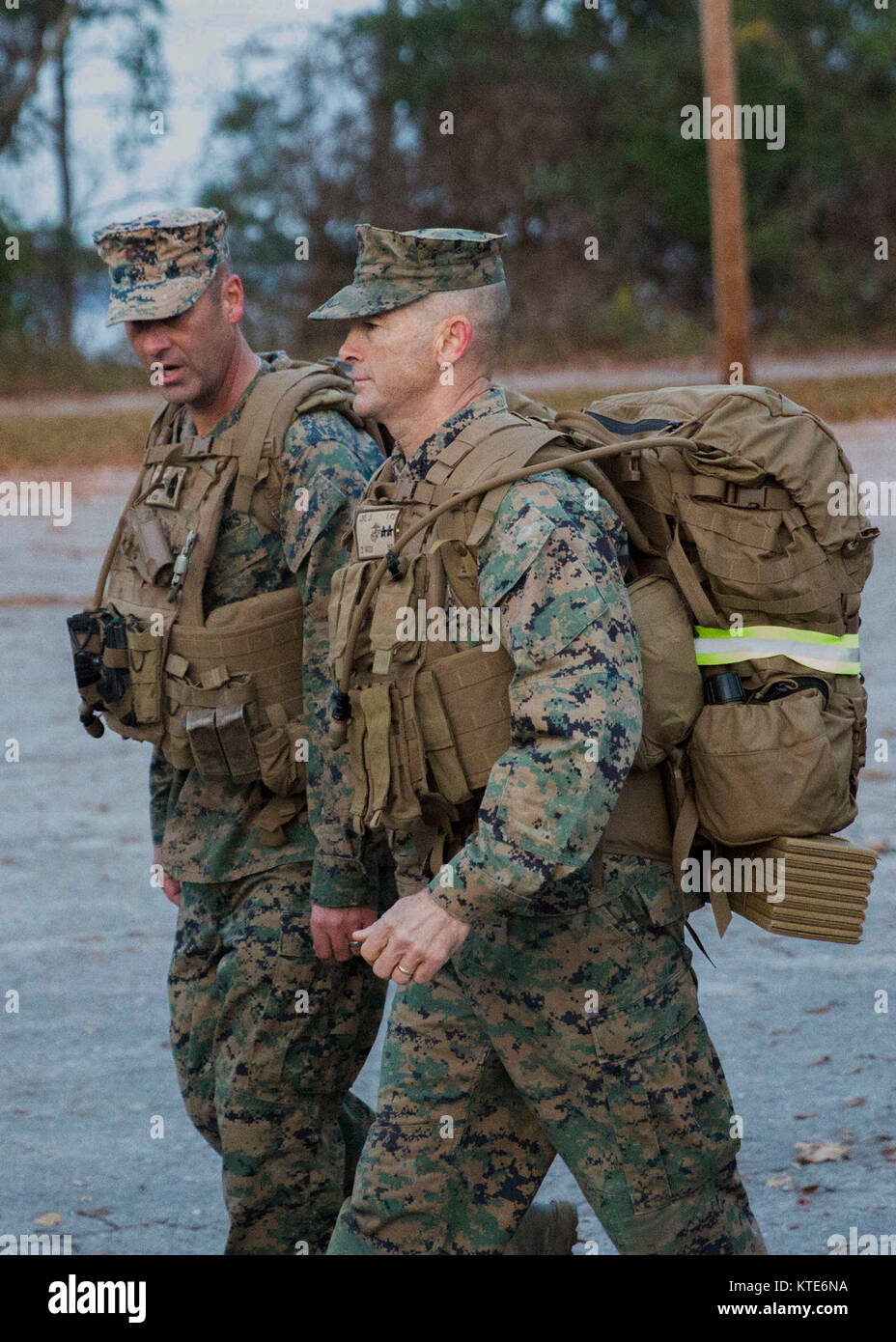 U.S. Marine Corps Maj. Gen. John K. Love, commanding general, right ...