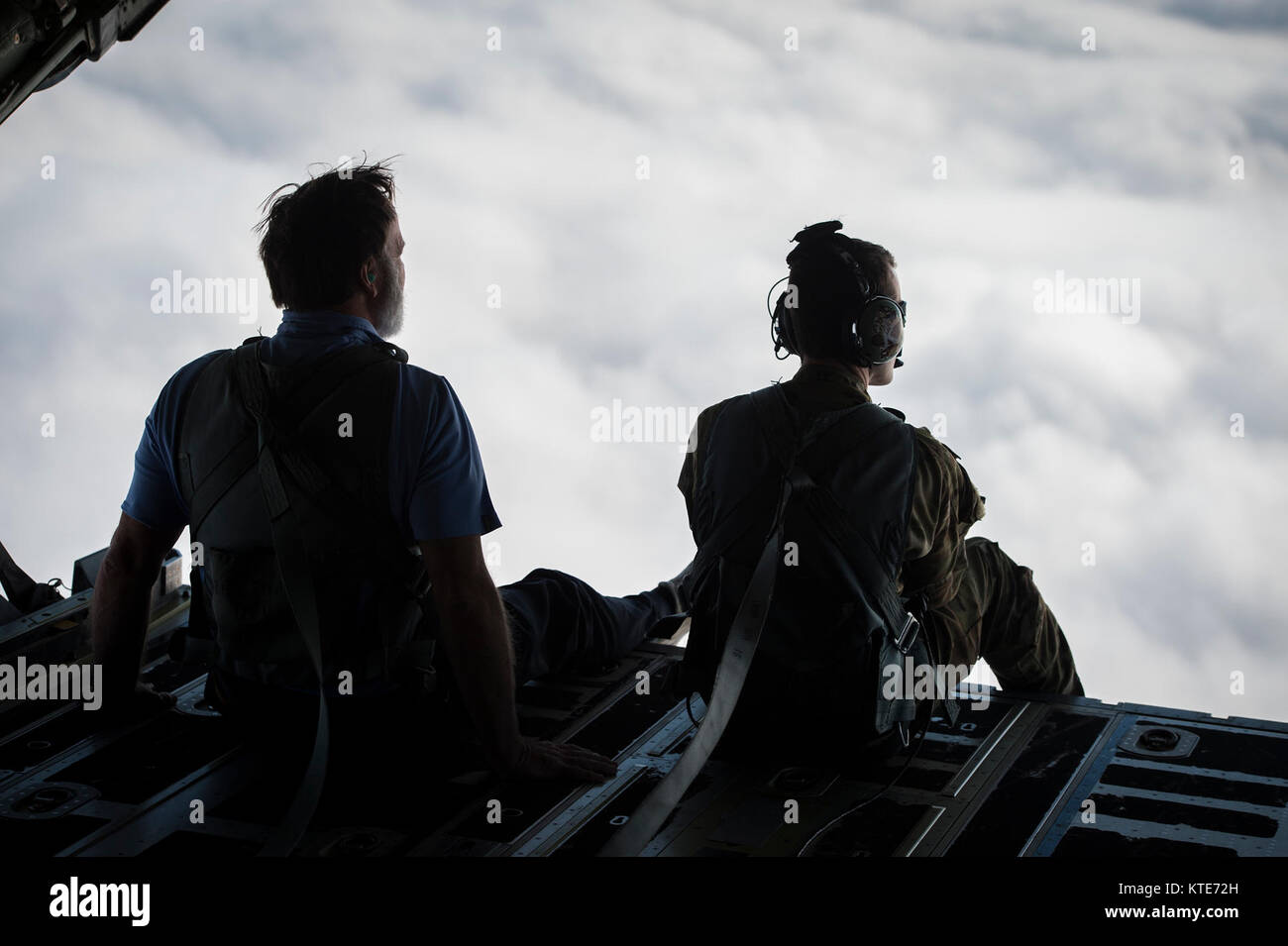 Staff Sgt. Dylan Morrell, 71st Rescue Squadron loadmaster and Randy ...