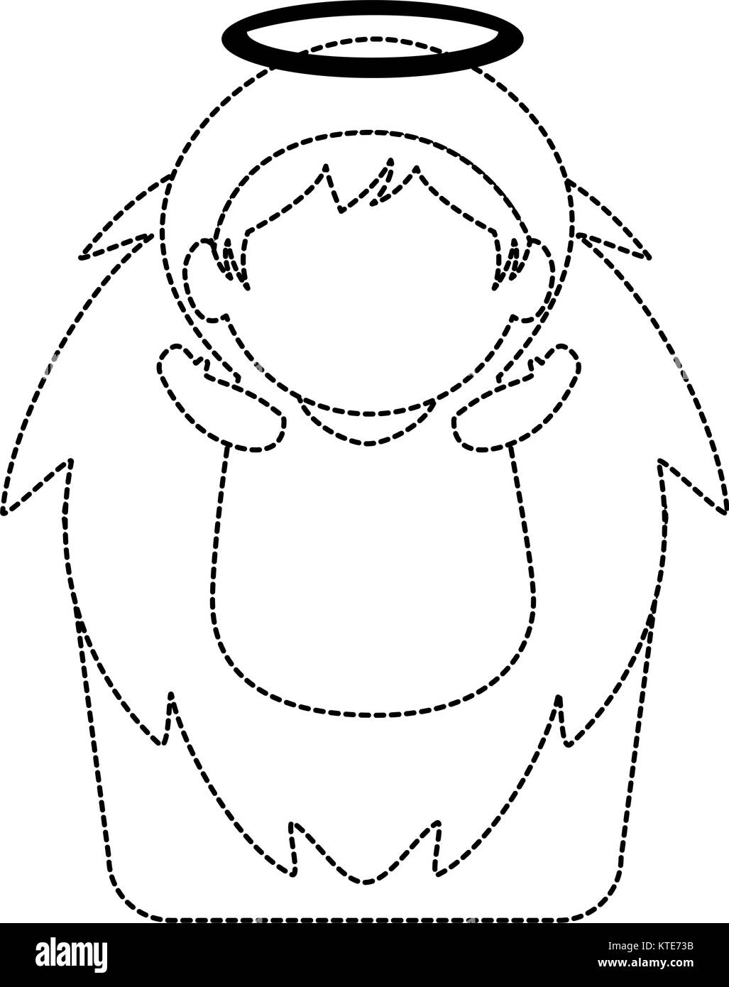 cute jesus baby in cradle vector illustration design Stock Vector Image ...