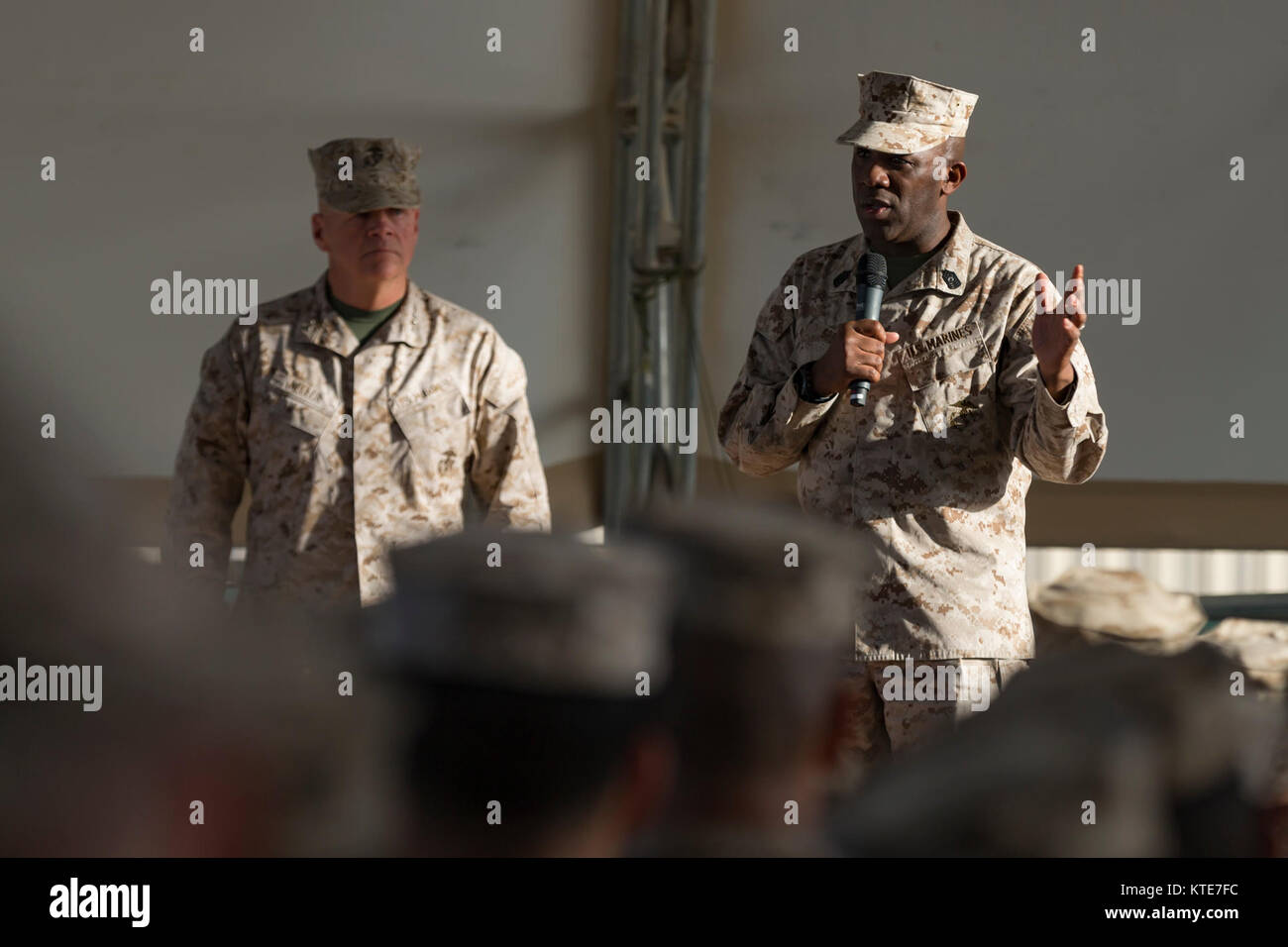 Sergeant Major of the Marine Corps, Sgt.Maj. Ronald L. Green, speaks ...