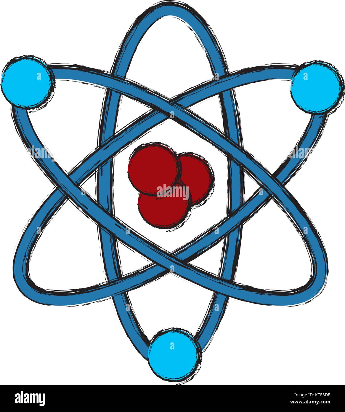 Atom science symbol Stock Vector Image & Art - Alamy