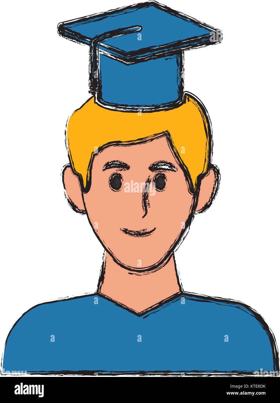 Student with hat avatar Stock Vector Image & Art - Alamy