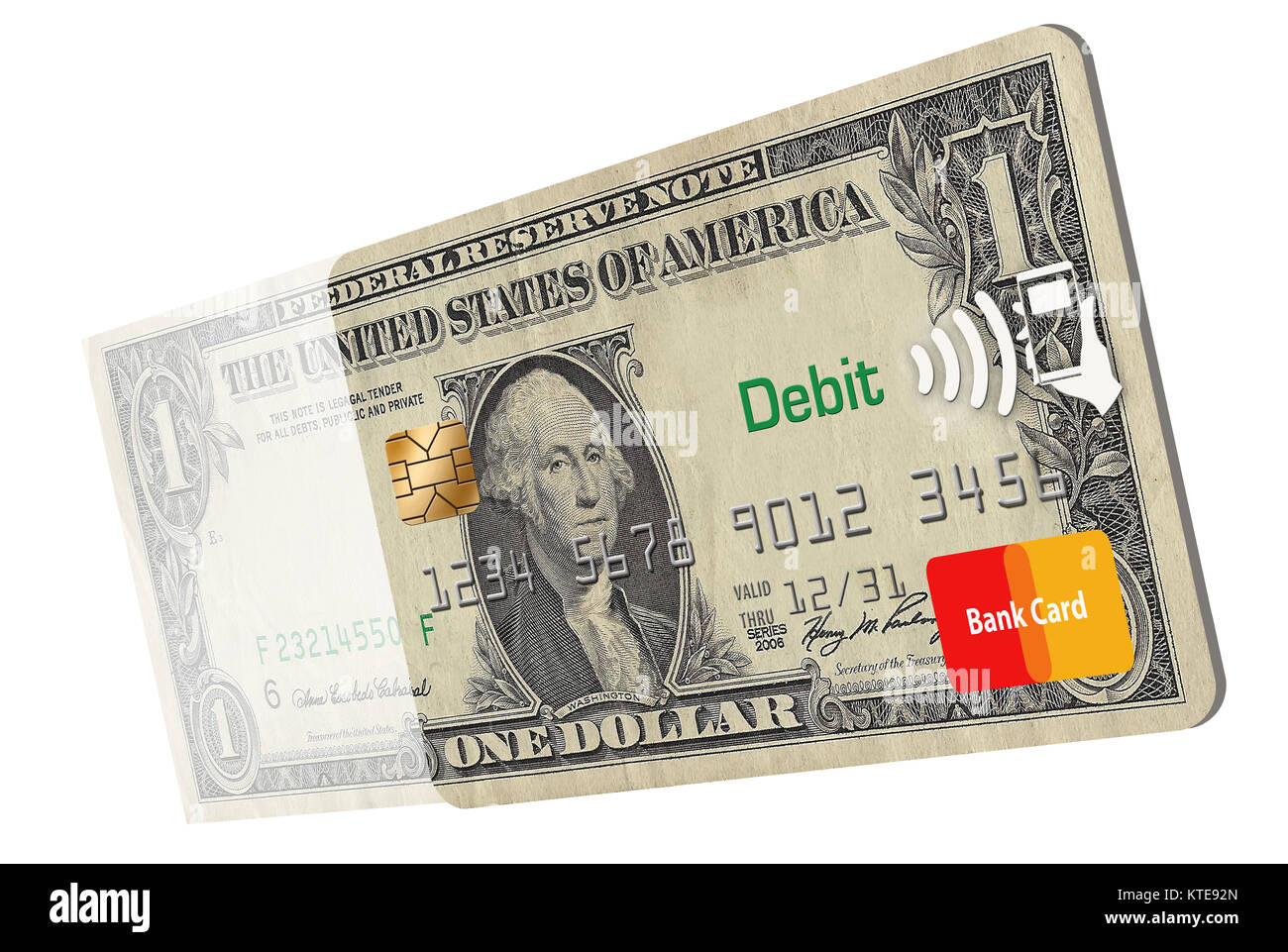 Go cashless. A credit card looks like a one dollar bill. That idea is ...