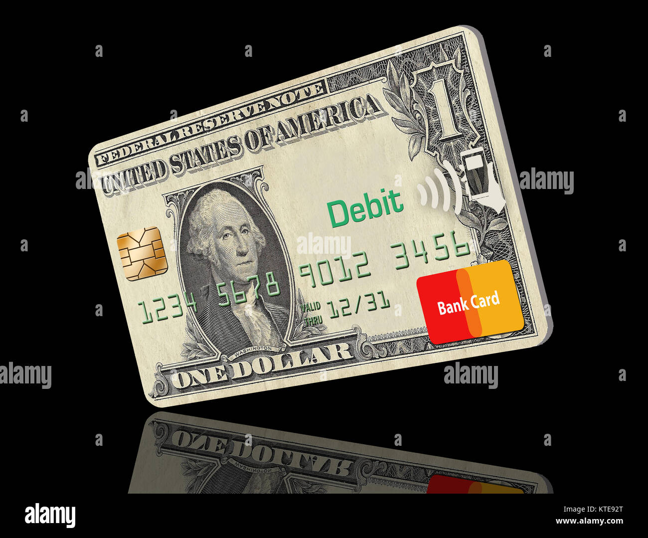 Go cashless. A credit card looks like a one dollar bill. That idea is ...