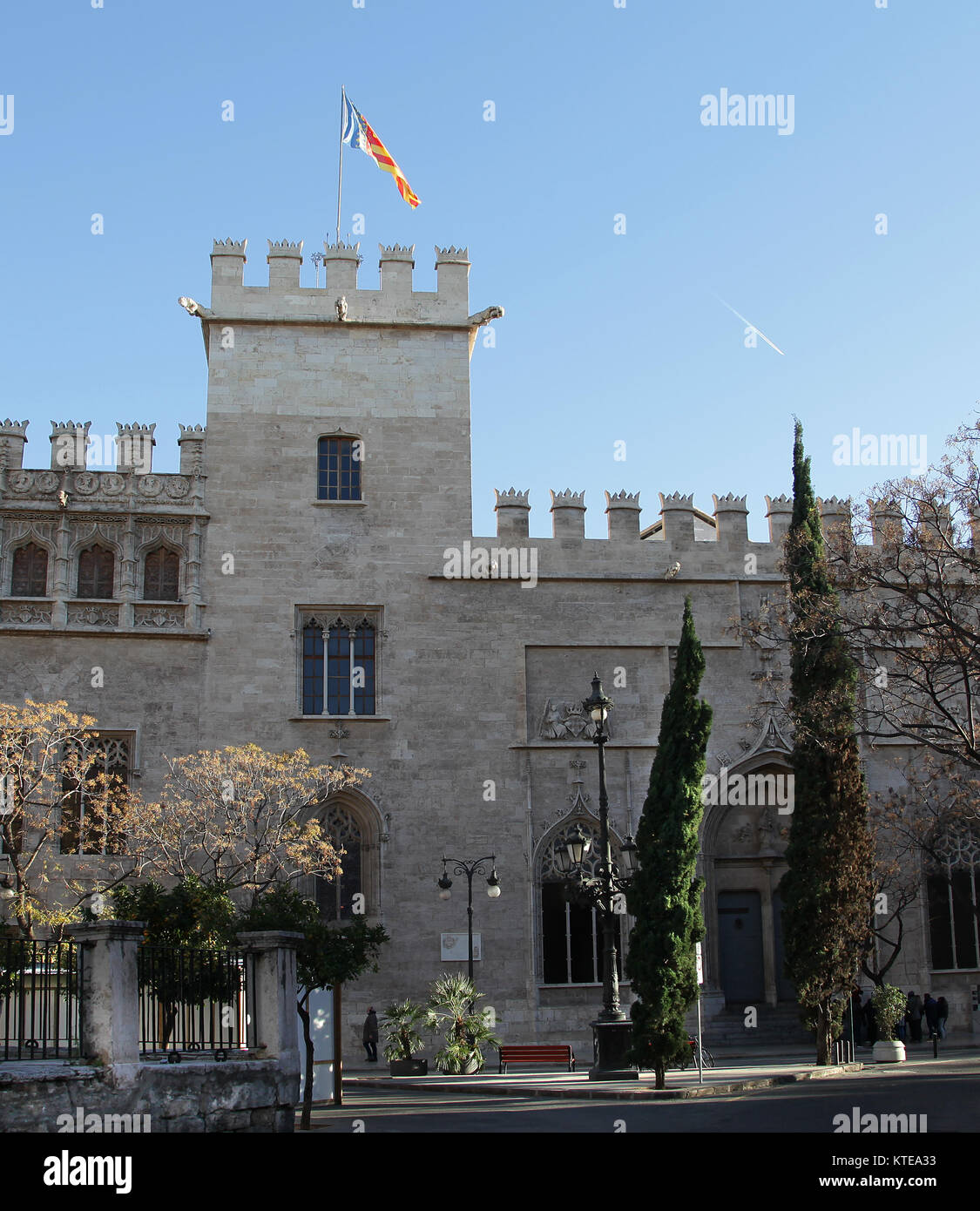 La Lonja de la Seda de Valencia.Used for trading in silk.Masterpiece of ...