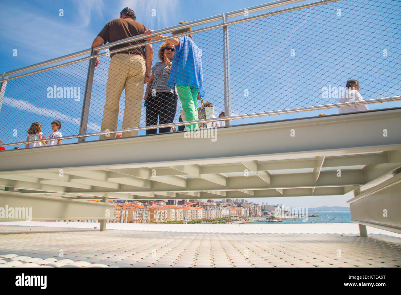 Viewpoint over the city at Botin Center. Santander, Spain Stock Photo ...