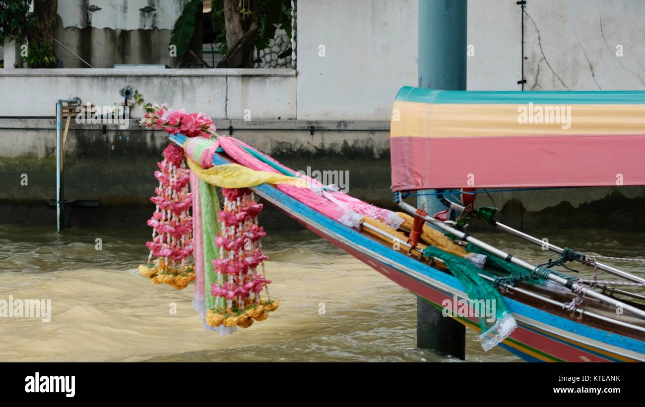 Buddhist flower and ribbon boat ornaments hi-res stock photography and ...