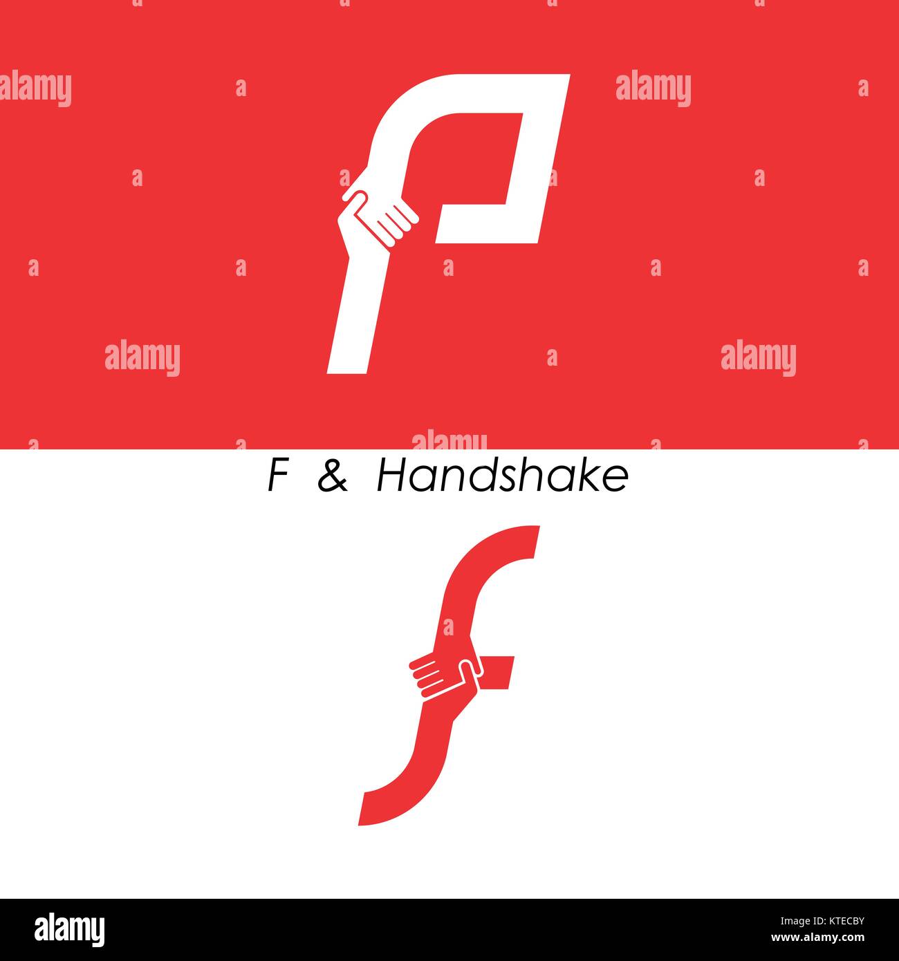 F - Letter abstract icon & hands logo design vector template.Teamwork ...
