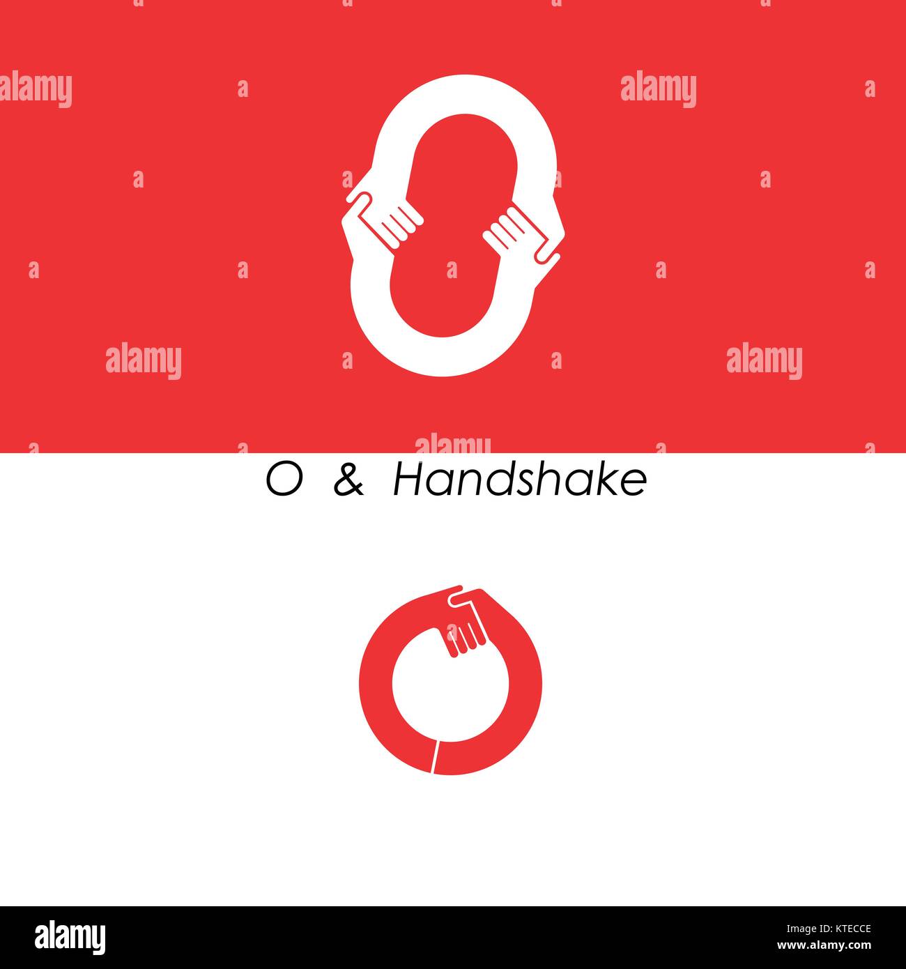 O - Letter abstract icon & hands logo design vector template.Teamwork ...
