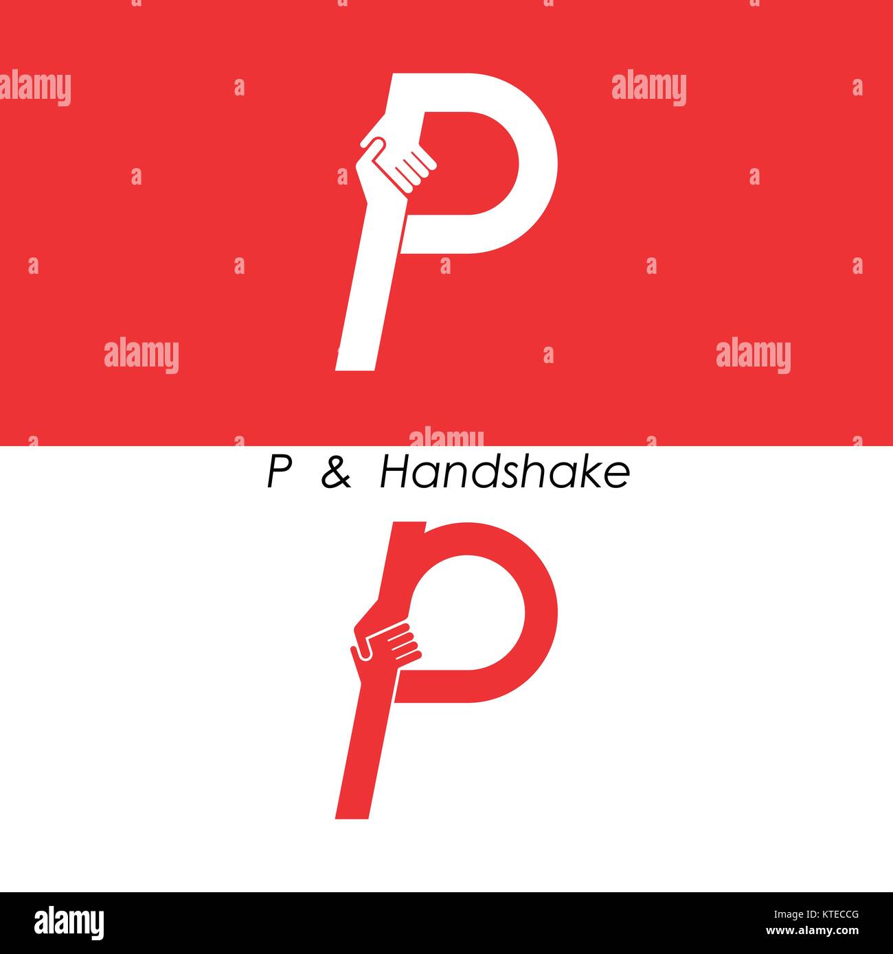 P - Letter abstract icon & hands logo design vector template.Teamwork ...