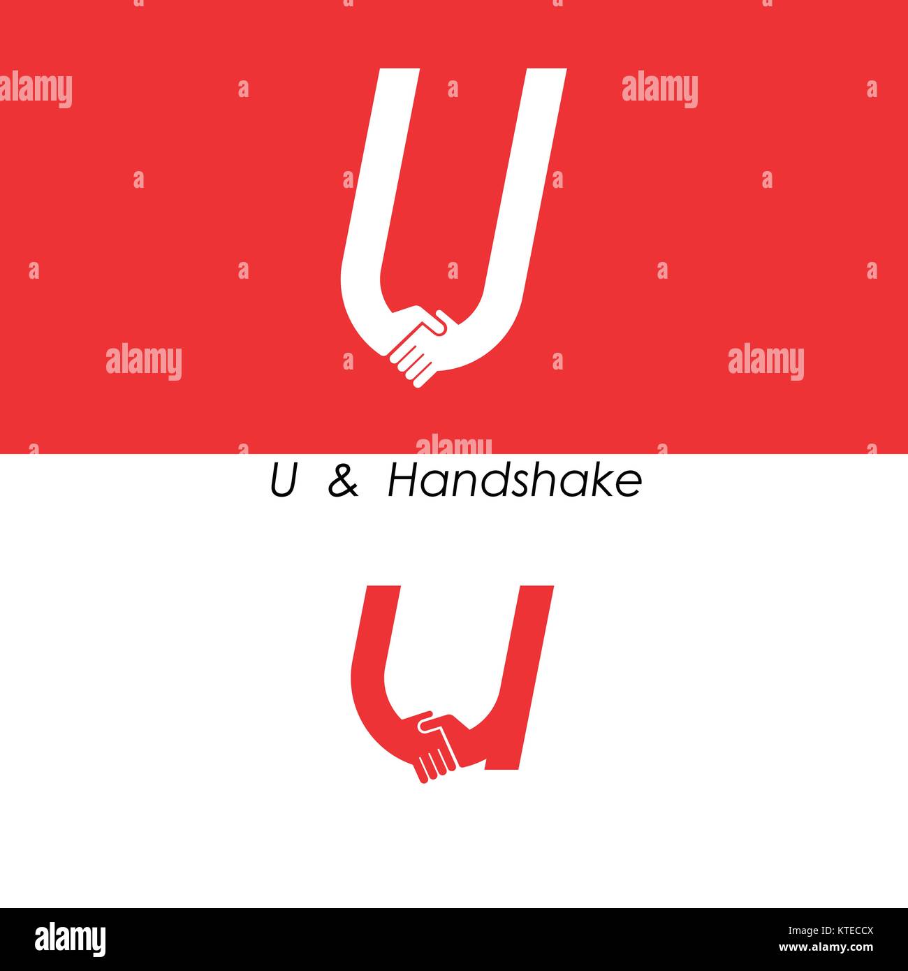 U - Letter abstract icon & hands logo design vector template.Teamwork ...