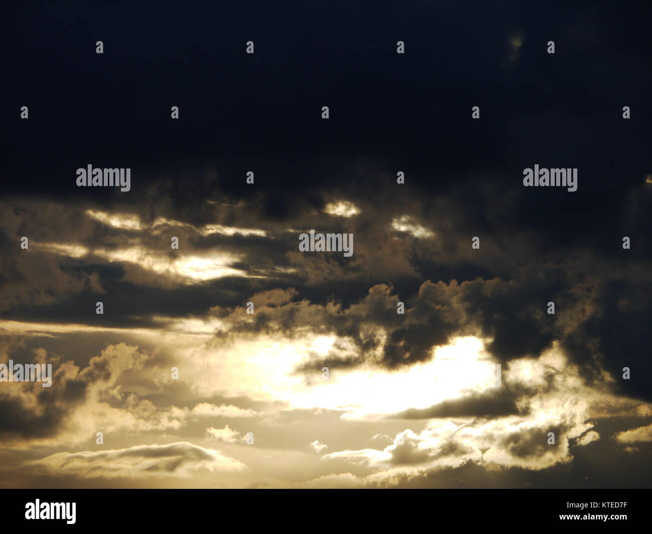Dramatic sunset sky with clouds Stock Photo - Alamy