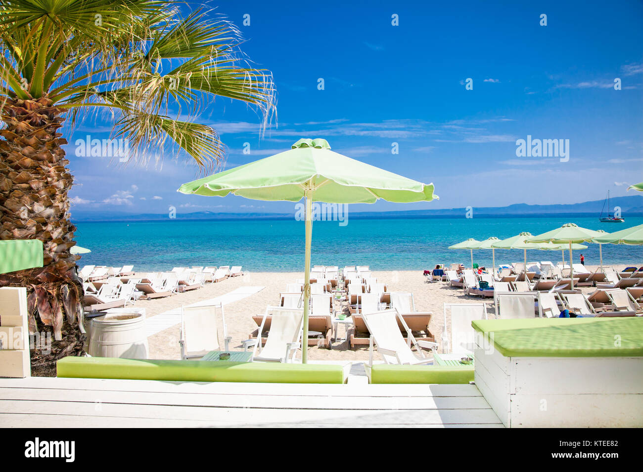 Hanioti halkidiki beach hi-res stock photography and images - Alamy