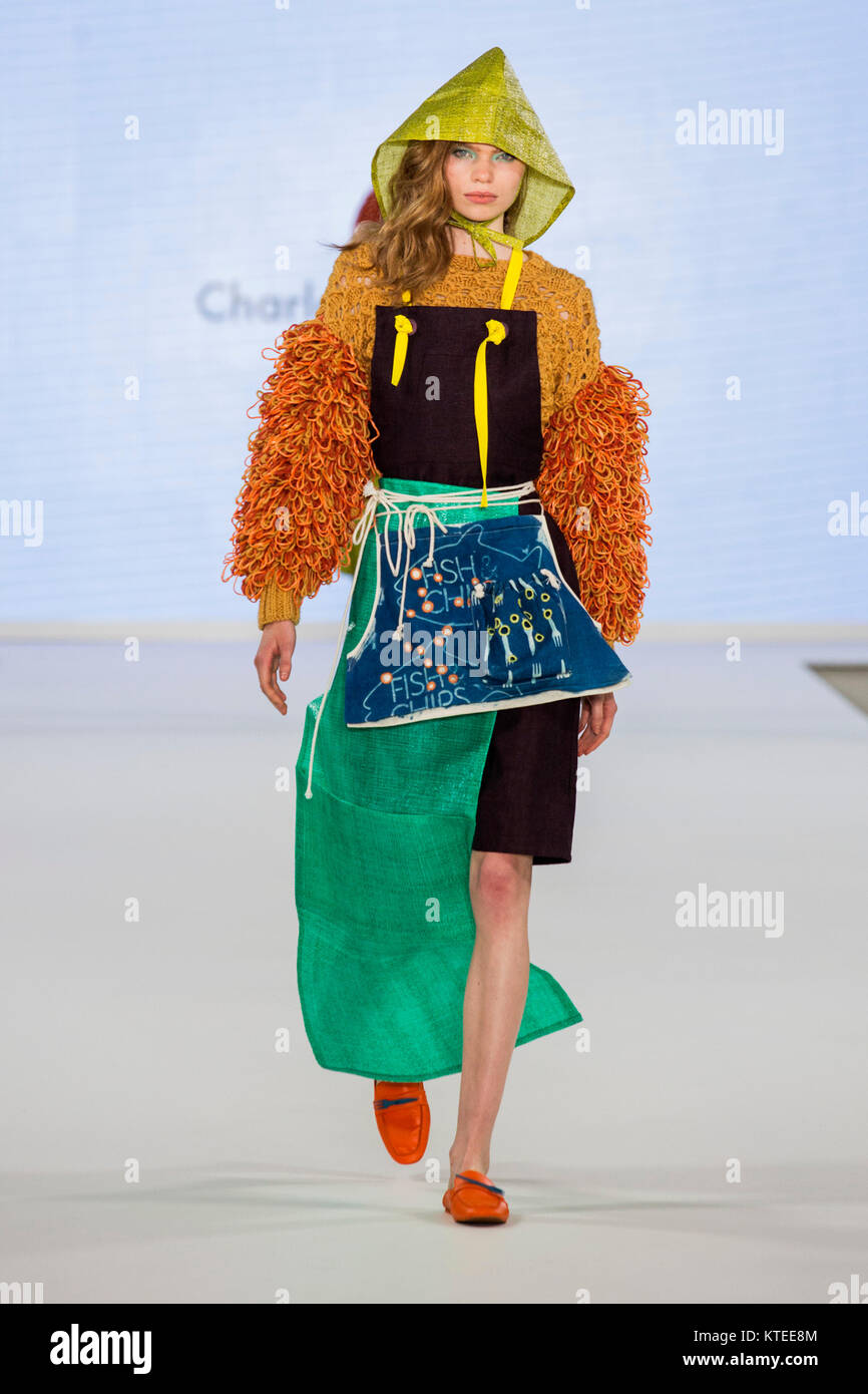 A model walks the runway wearing a collection created by Charlotte ...