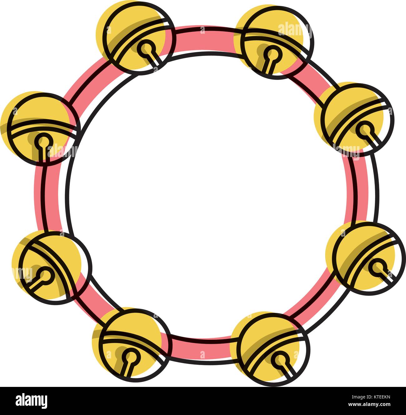 Isolated tambourine design Stock Vector Image & Art - Alamy