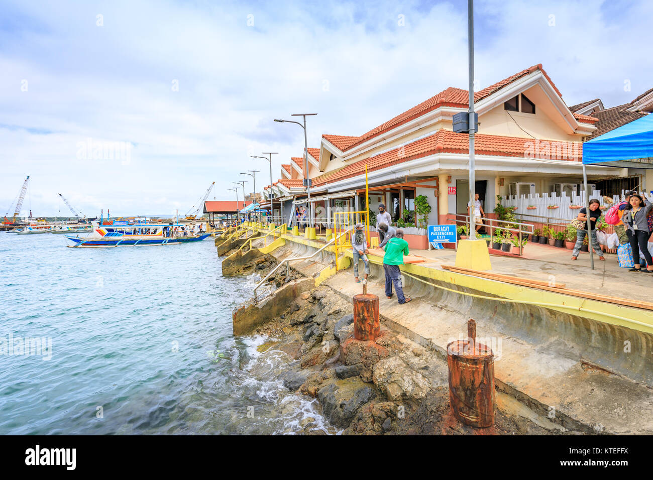 Caticlan boracay ferry terminal hi-res stock photography and images - Alamy