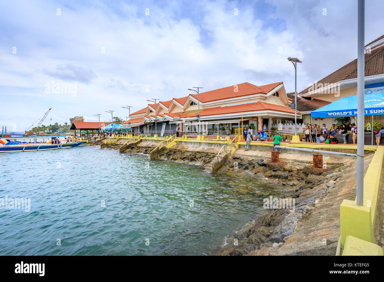 Facade of Caticlan jetty port, Best way to get to Boracay Island, on ...