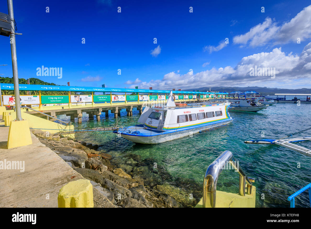 Boat at Cagban Jetty Port, Best way to leaving Boracay Island, on Nov ...