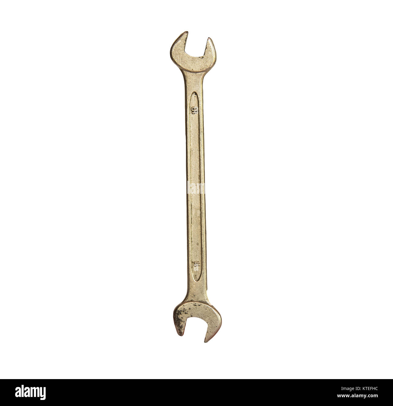 wrench on white background Stock Photo - Alamy