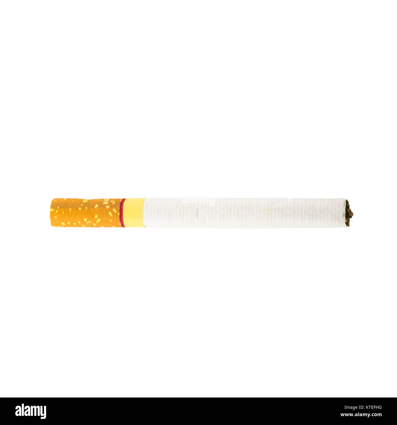 cigarette on white background Stock Photo - Alamy