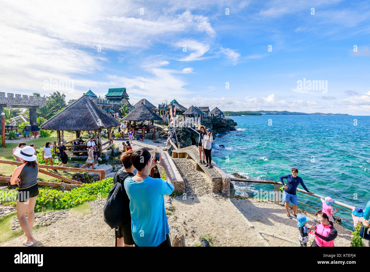 Crystal Cove is a small island that attracts tourists island hopping ...