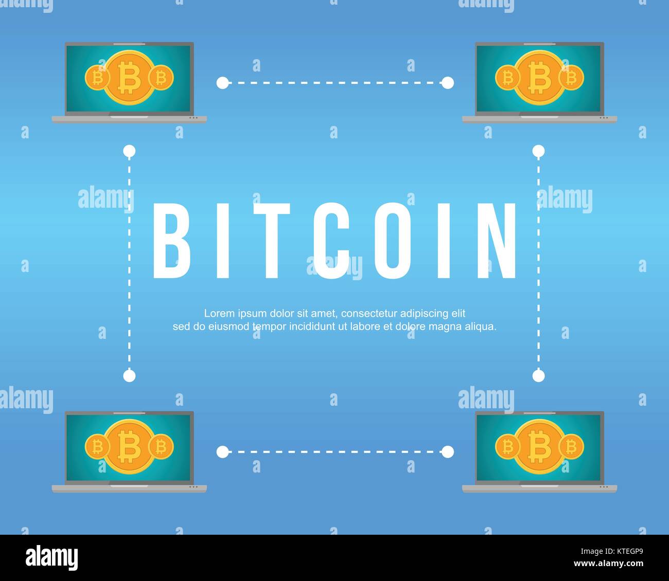 Bitcoin cryptocurrency style design collection Stock Vector Image & Art ...