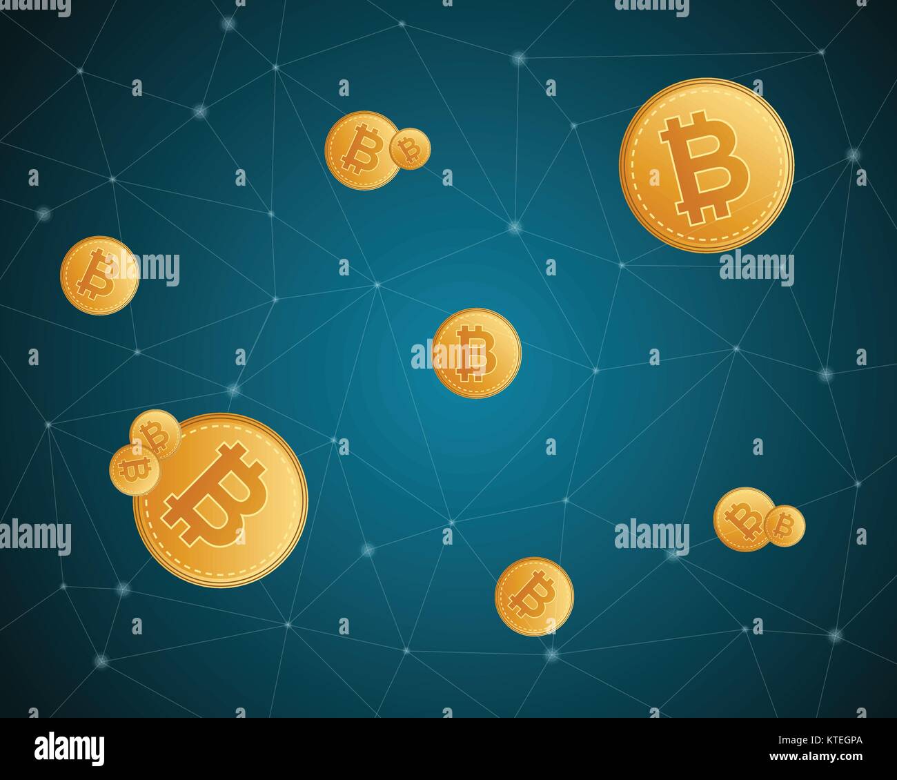 Bitcoin cryptocurrency style design collection Stock Vector Image & Art ...