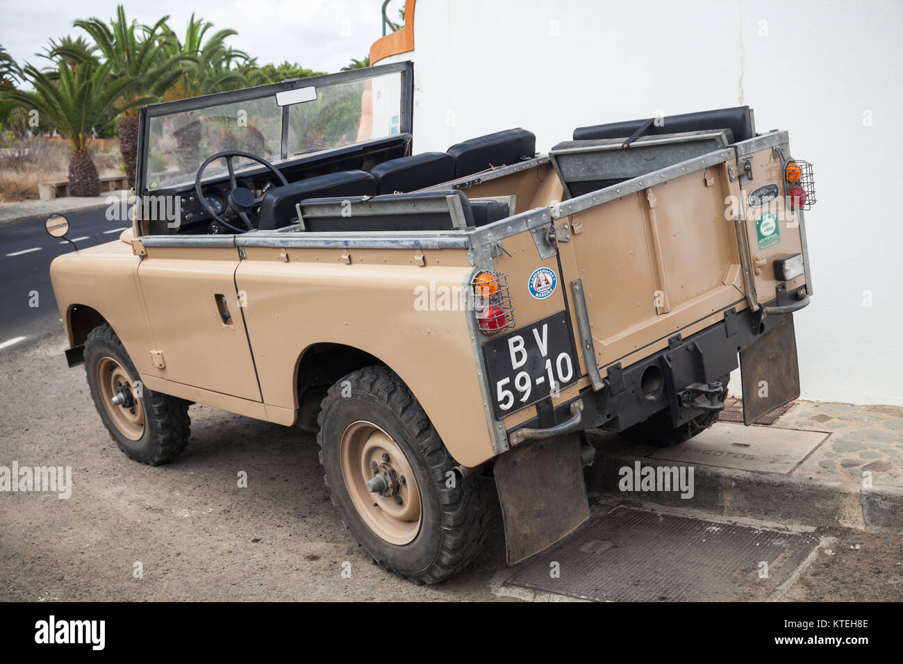 Vila Baleira, Portugal - August 19, 2017: Land Rover Series III off ...
