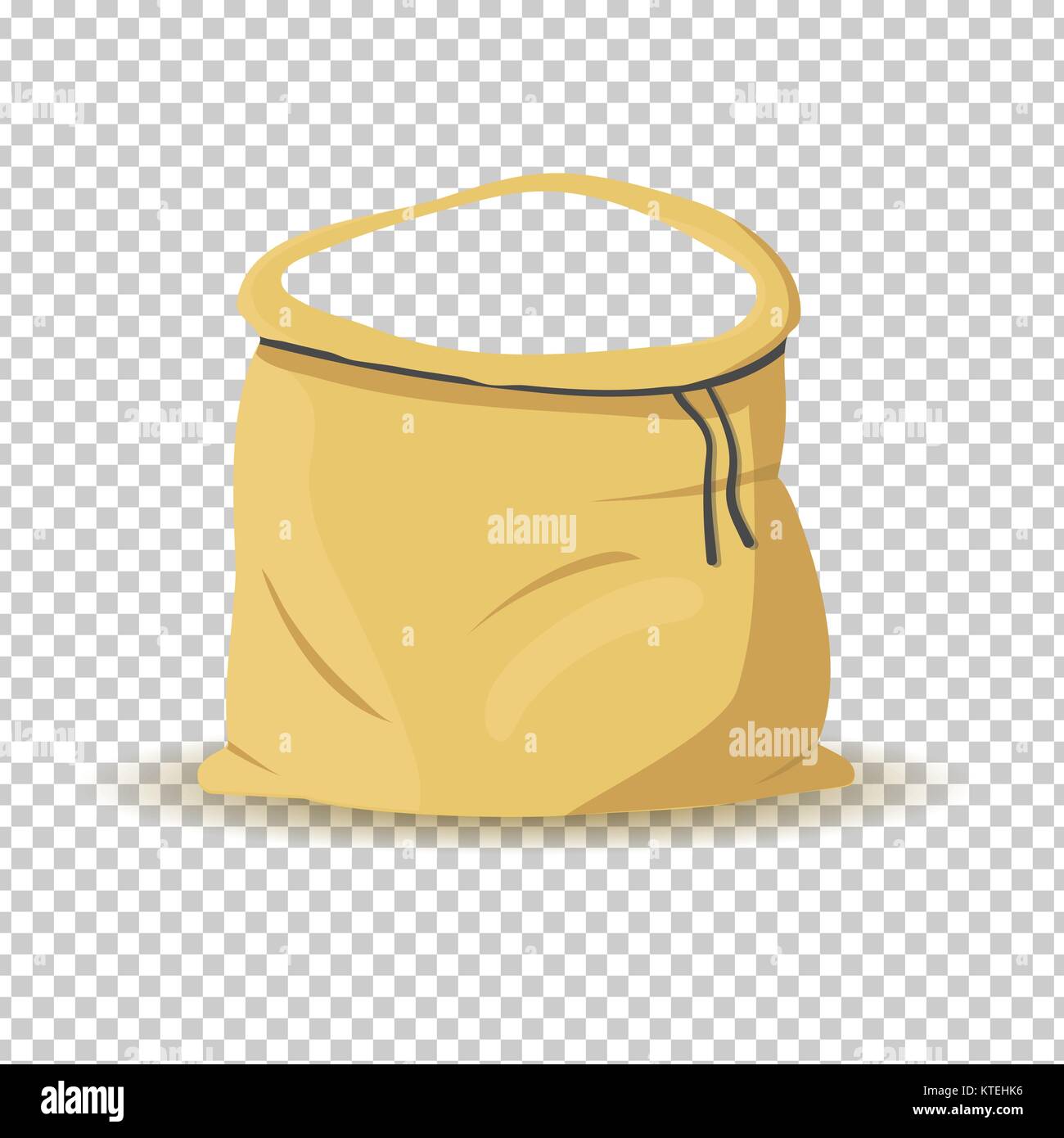 Open bag stencil illustration with transparent neck Stock Vector Image ...