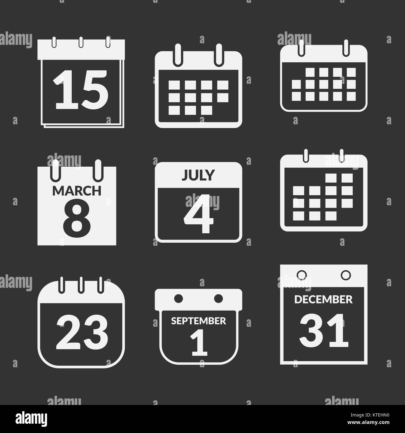 Schedule symbol Black and White Stock Photos & Images - Alamy