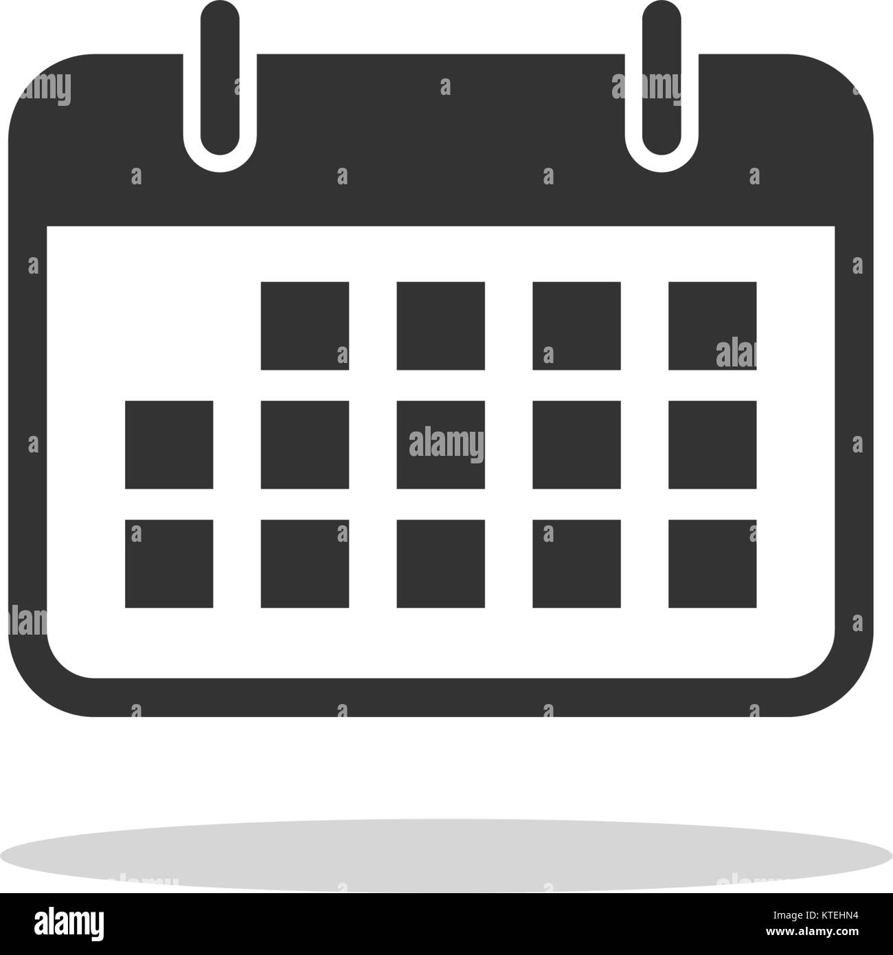 User interface calendar pictogram. Schedule ui icon illustration Stock ...