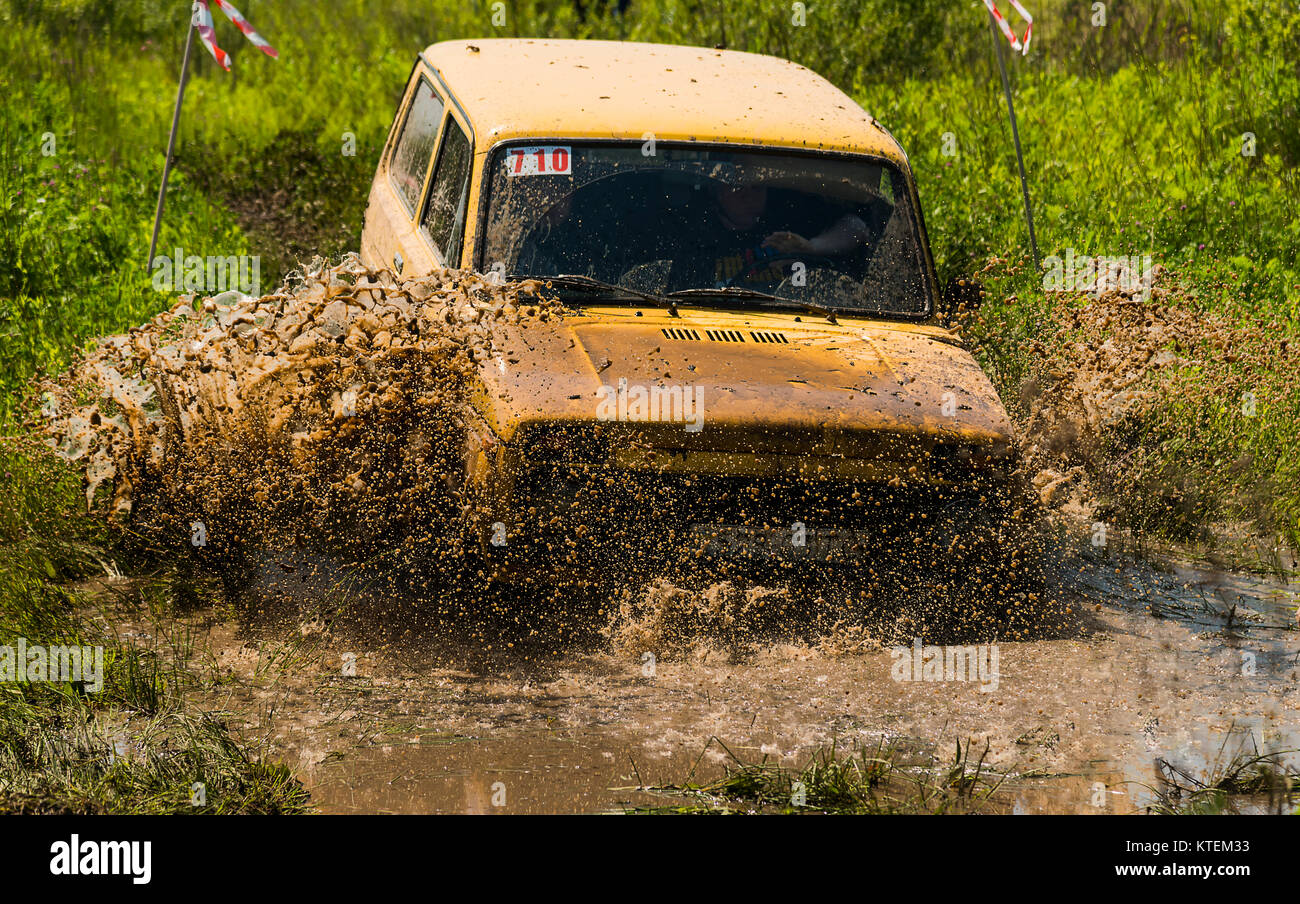 Lviv, Ukraine - May 30, 2015: Off-road vehicle VAZ-NIVA (No. 710 ...