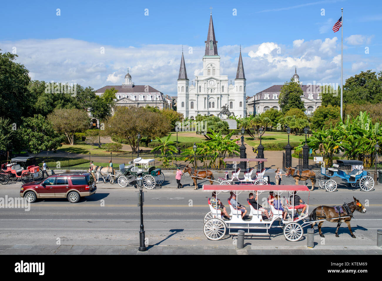 Jackson Square - The street in front of Jackson Square in French ...