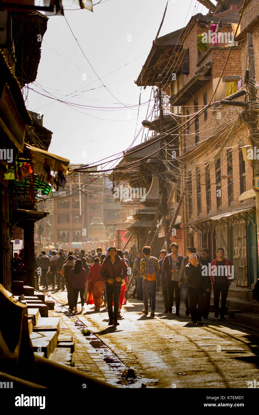 Street of Patan , Nepal Stock Photo - Alamy